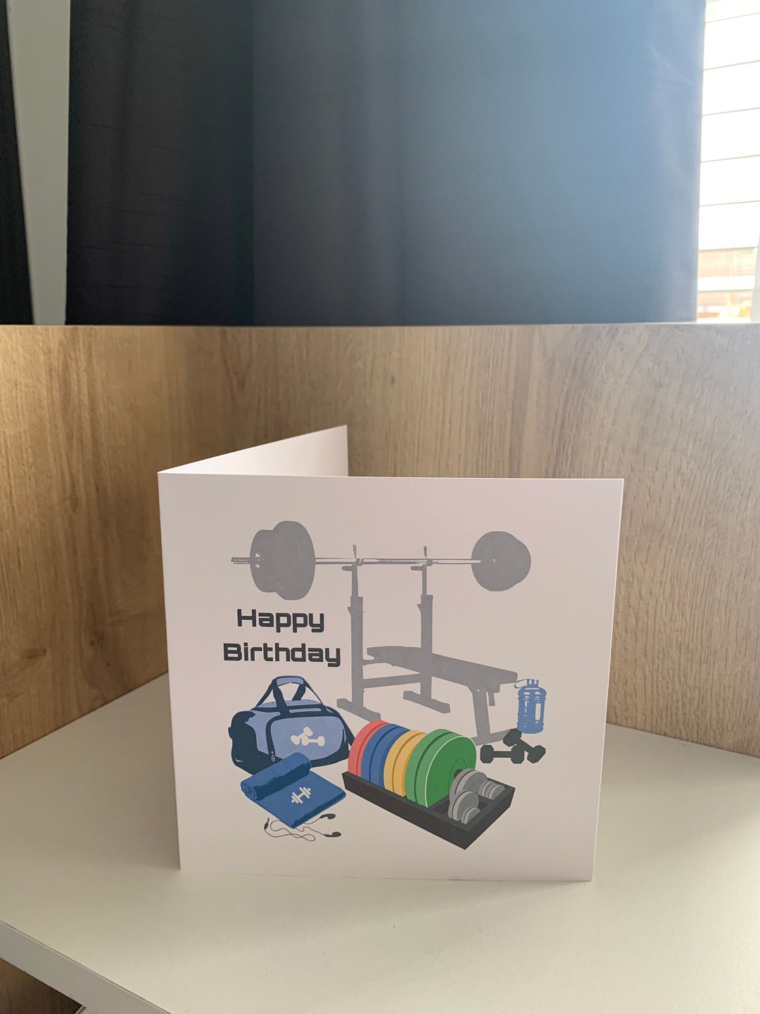 Gym Birthday Card - Etsy