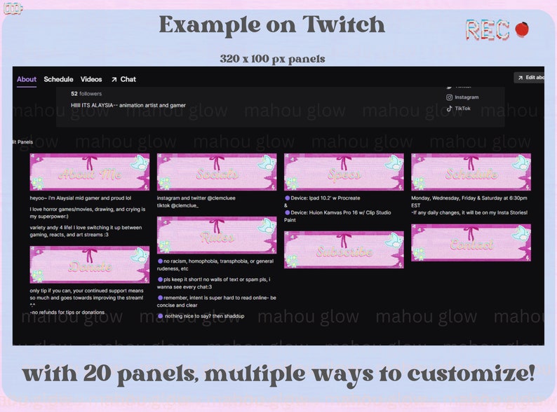 20 Cutesy VHS Princess Twitch Panels | Retro Aesthetic, Moon Anime ...
