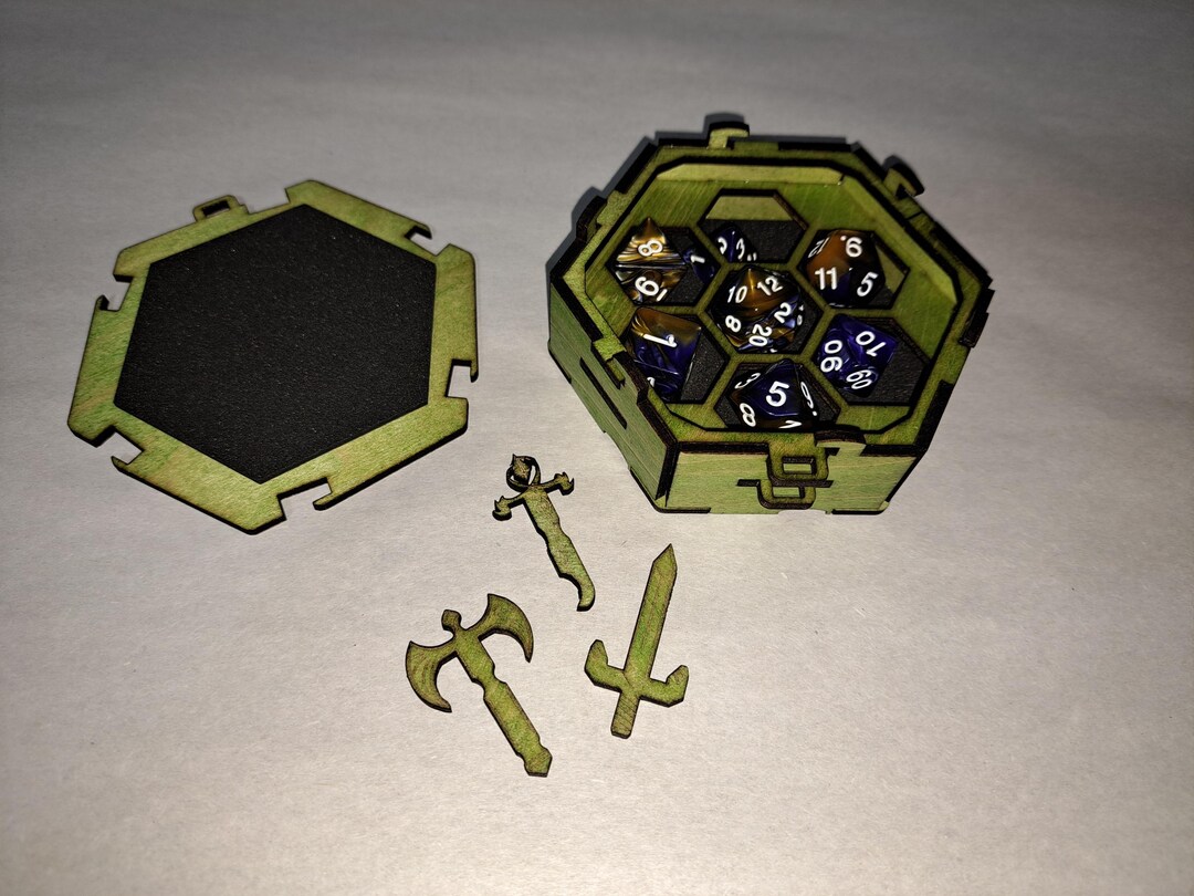 Hexagon Dice Vault - Etsy