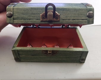 Large Mimic Treasure Chest | Fantasy Storage Box | Dungeon Dice Holder ...