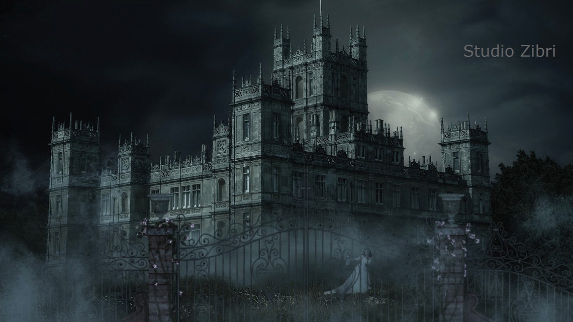 Creepy House Zoom Background Pack for Halloween Night, Instant Download ...