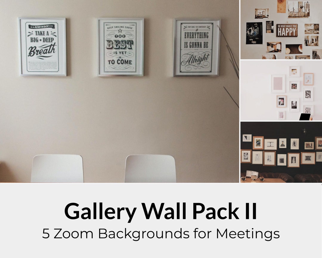 Gallery Wall Zoom Background Pack II Instant Download - Etsy Australia