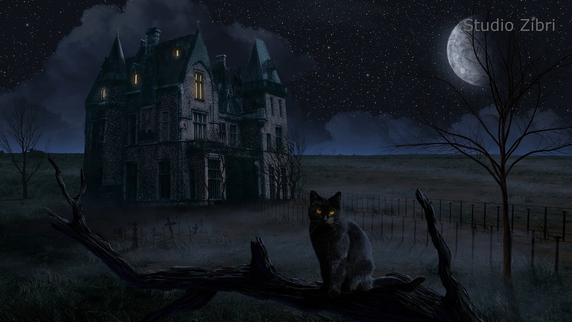 Spooky zoom background - screenfad