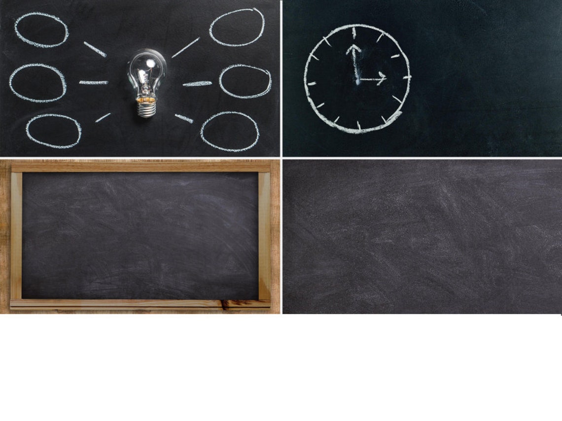 Chalkboard Zoom Background Pack for Teachers and Virtual Classroom ...