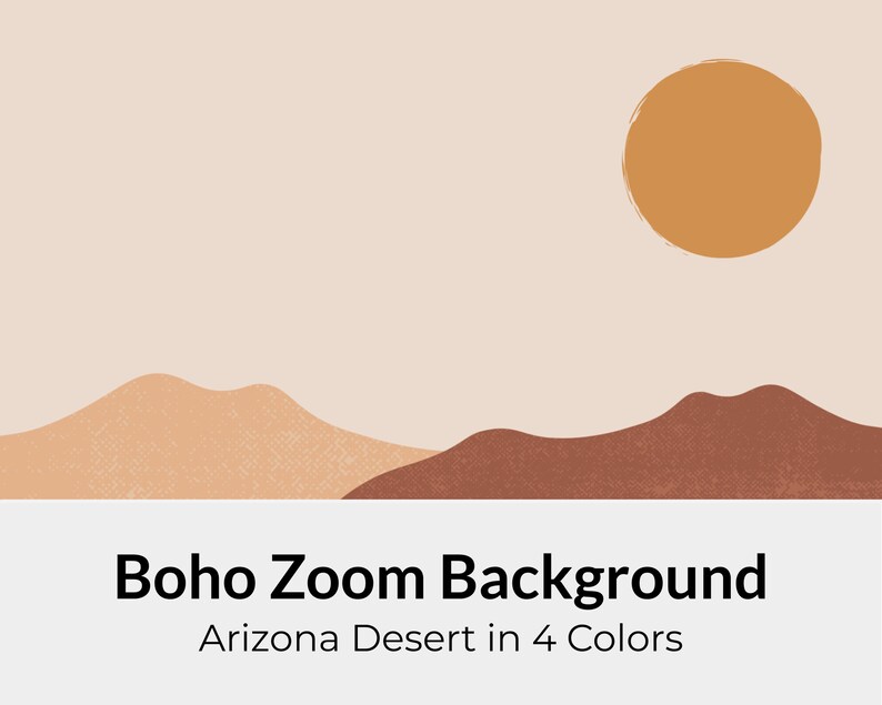 Boho Zoom Background Pack for Online Meetings, Virtual Background ...