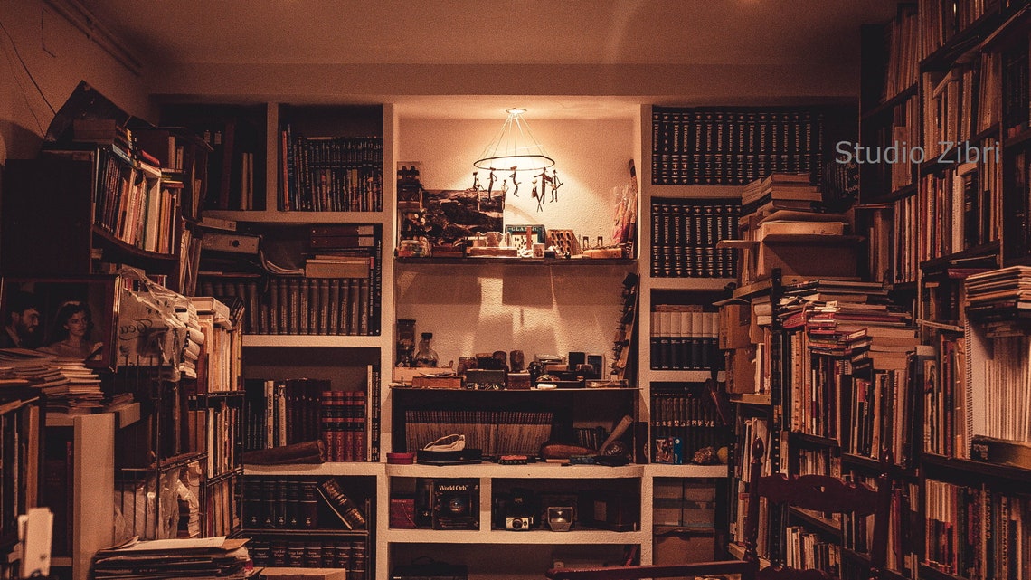 Paquete de fondo de zoom de biblioteca / Descarga instantánea ...