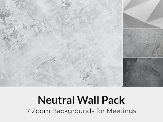 Neutral Wall Zoom Background Pack Virtual Backgrounds | Etsy Canada