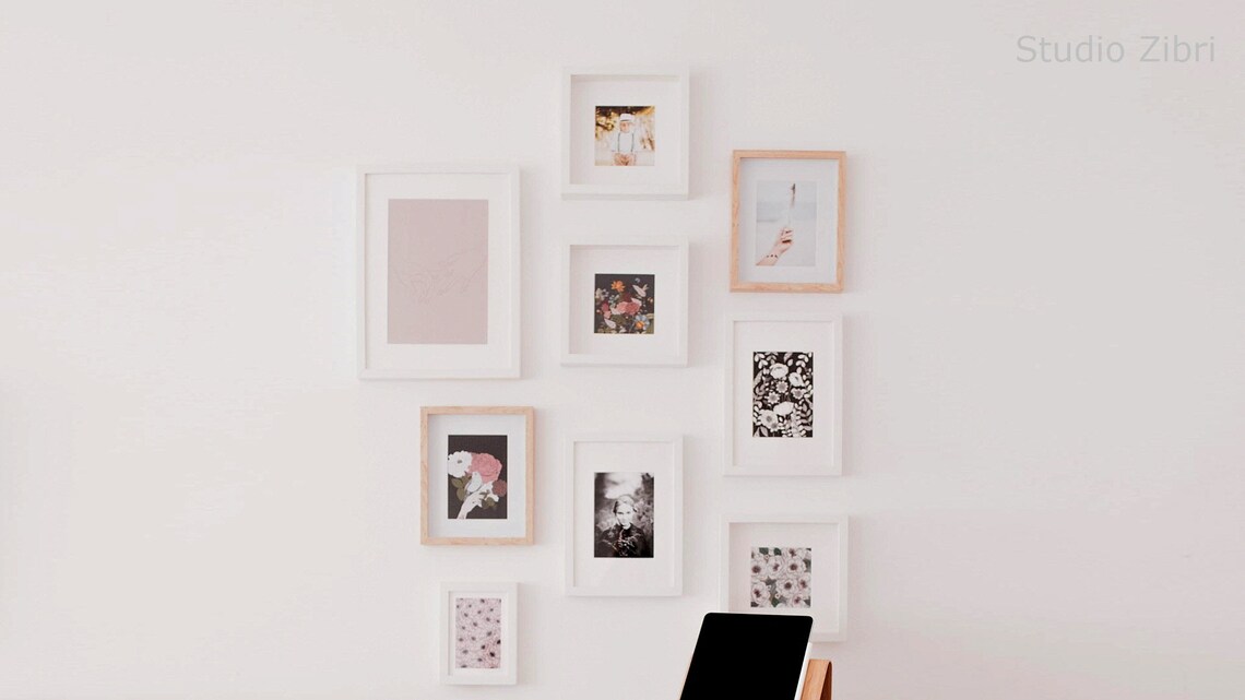 Gallery Wall Zoom Background Pack II | Instant Download | Virtual ...