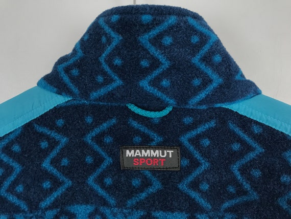 Rare Vintage MAMMUT SPORT Aztec Geometric Pattern Fle… - Gem