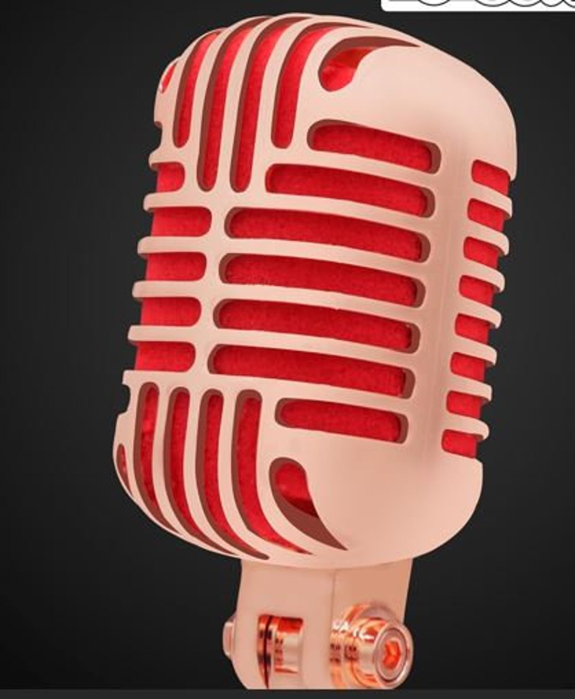 Classic Retro Dynamic Vocal Microphone Old Vintage Style Unidirectional ...