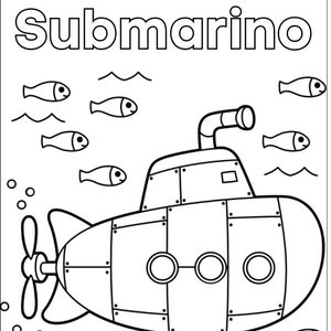 Spanish Transportation Coloring Book - Printable and Digital ...