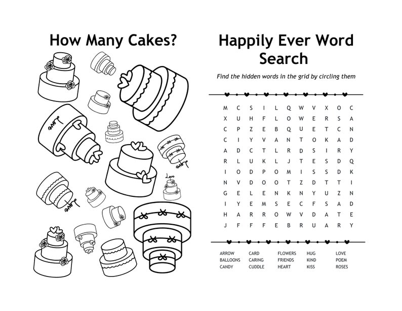 Kids Wedding Activities Wedding Coloring Kids Wedding Favors Wedding ...
