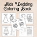 Kids Wedding Activities Wedding Coloring Kids Wedding Favors Wedding ...