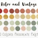 Retro and Vintage Color Palette Set for Procreate | Ipad, Digital Color ...