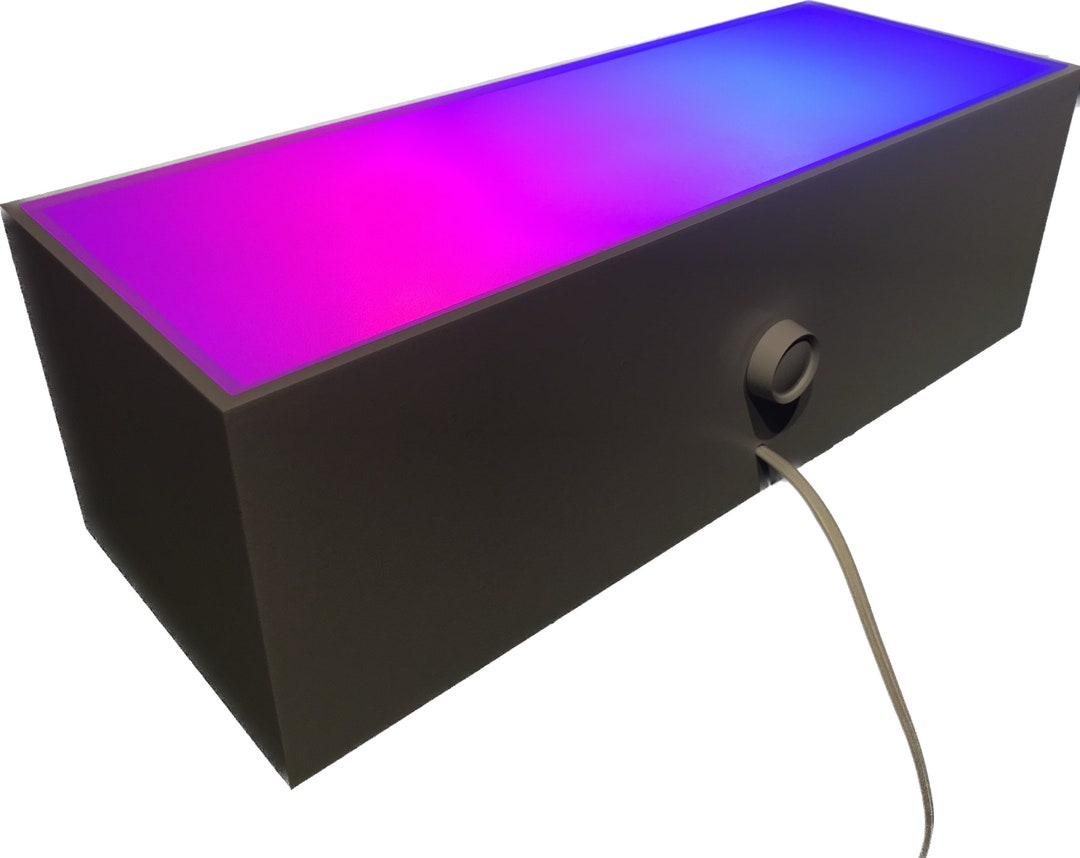Handmade Lighted Display Pedestal: RGB LED, Acrylic Top (20x7.5x6.5”h ...
