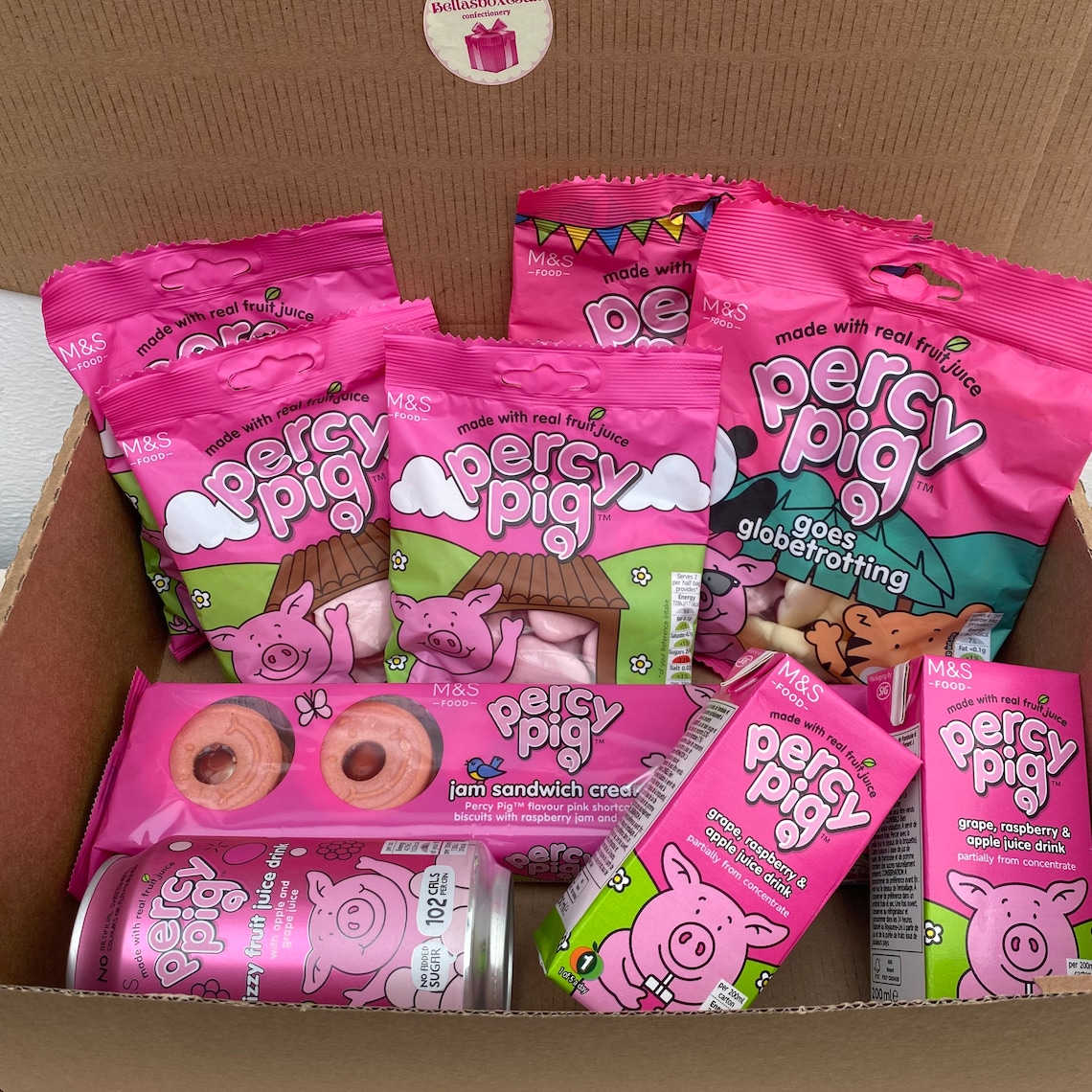 XL Percy Pig Treats Gift Hamper - Etsy