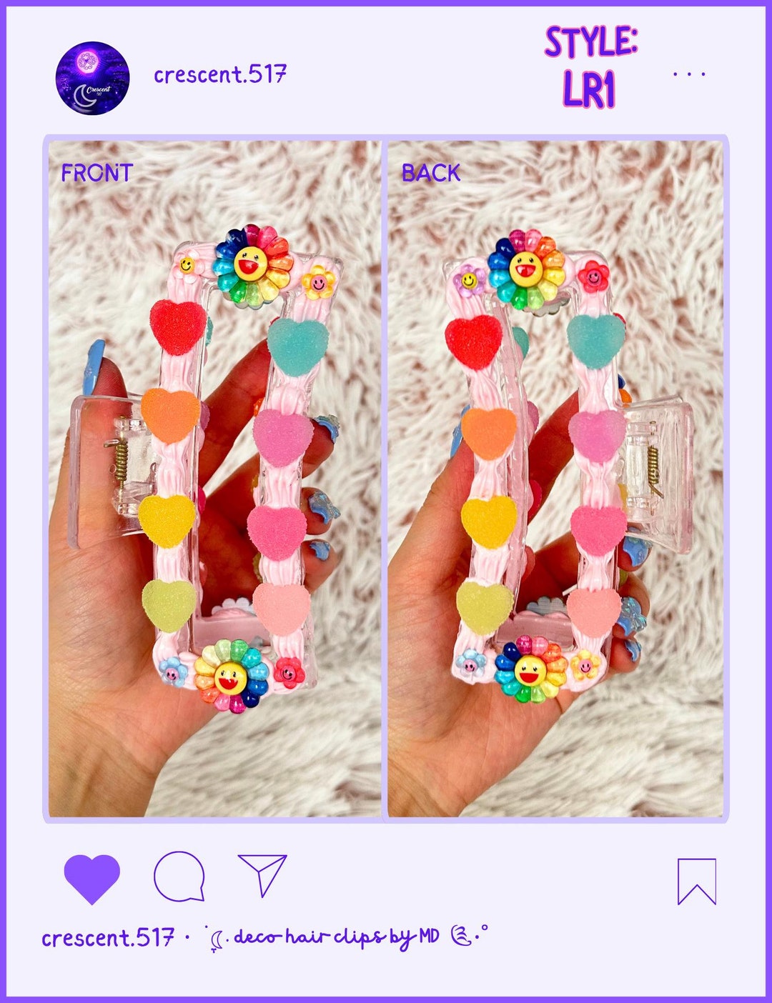 Kawaii Decoden Claw Clips, Cute Hair Clips, BTS, BT21, ARMY, Sweet ...