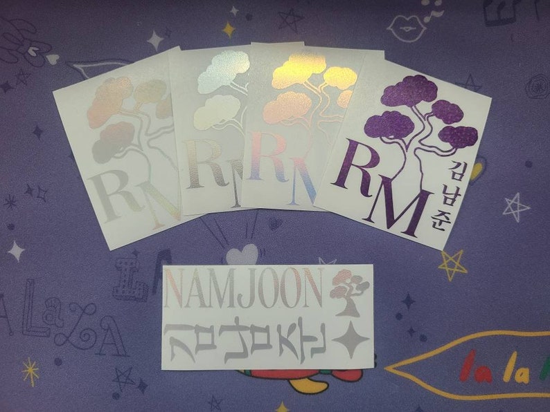 BTS ARMY Bomb Lightstick Decal Stickers - RM Jin Suga J-hope Jimin V ...