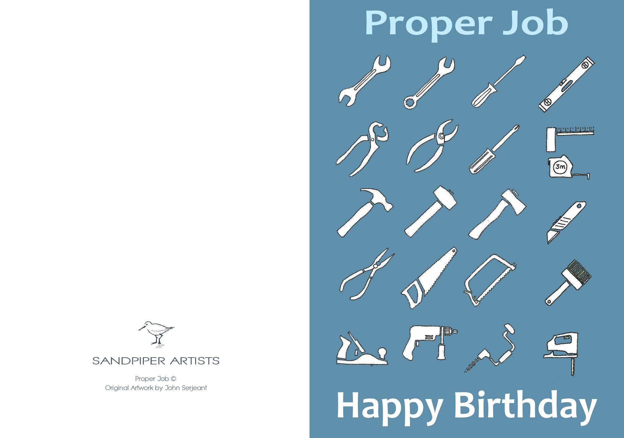 Proper Job Birthday Card for the DIY Enthusiast or Handyman Showing ...