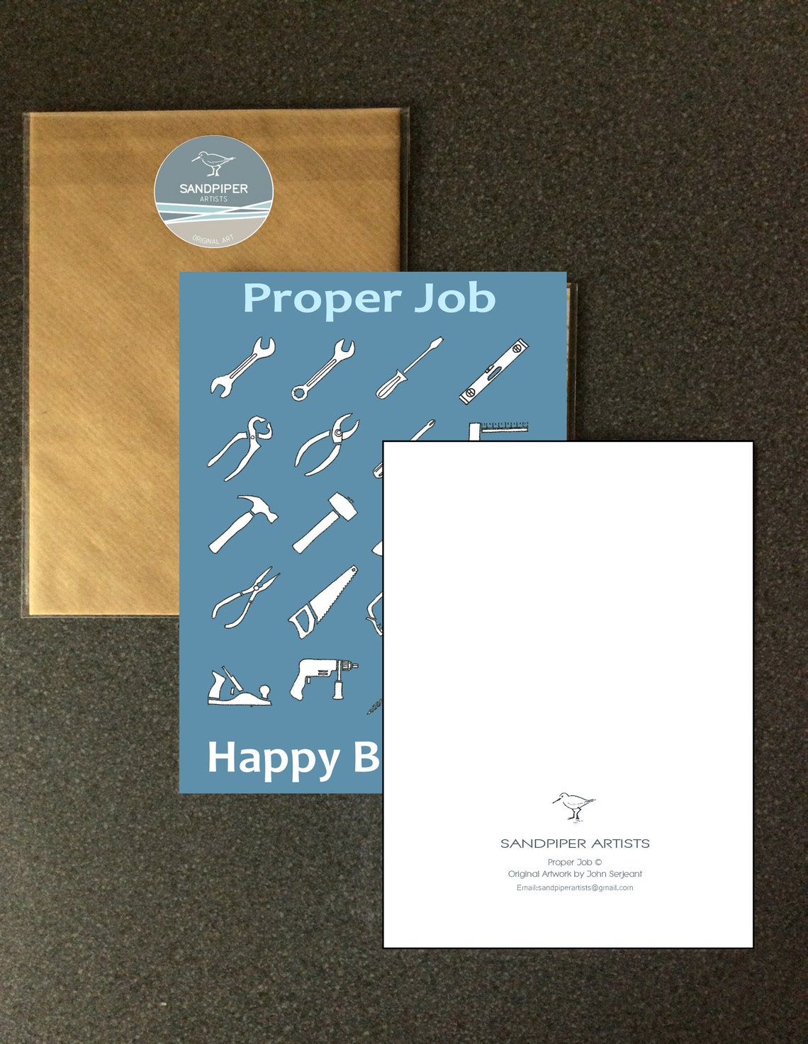 Proper Job Birthday Card for the DIY Enthusiast or Handyman Showing ...