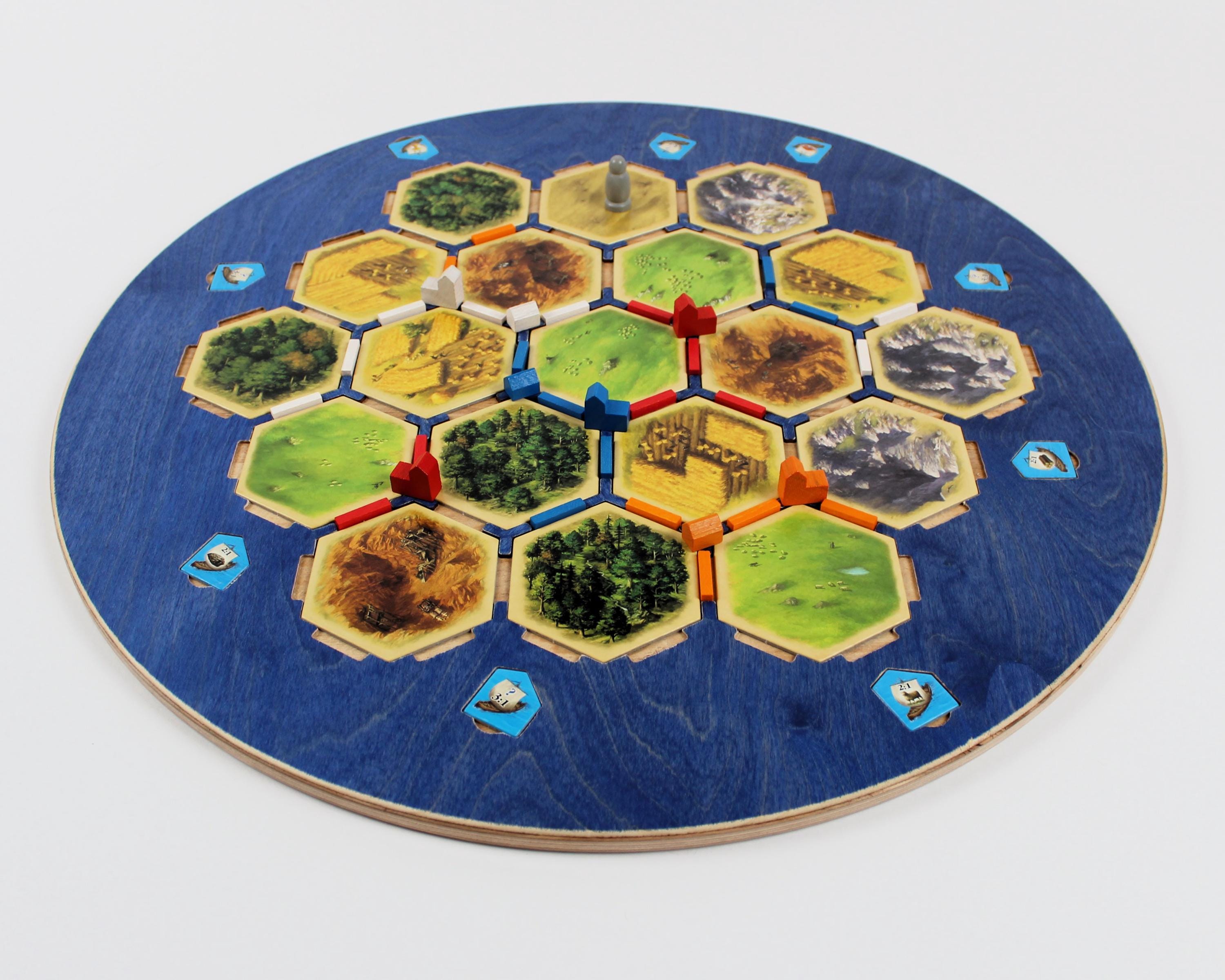 Personalized Wood Game Board | 3-4 Players | ROUND - Etsy