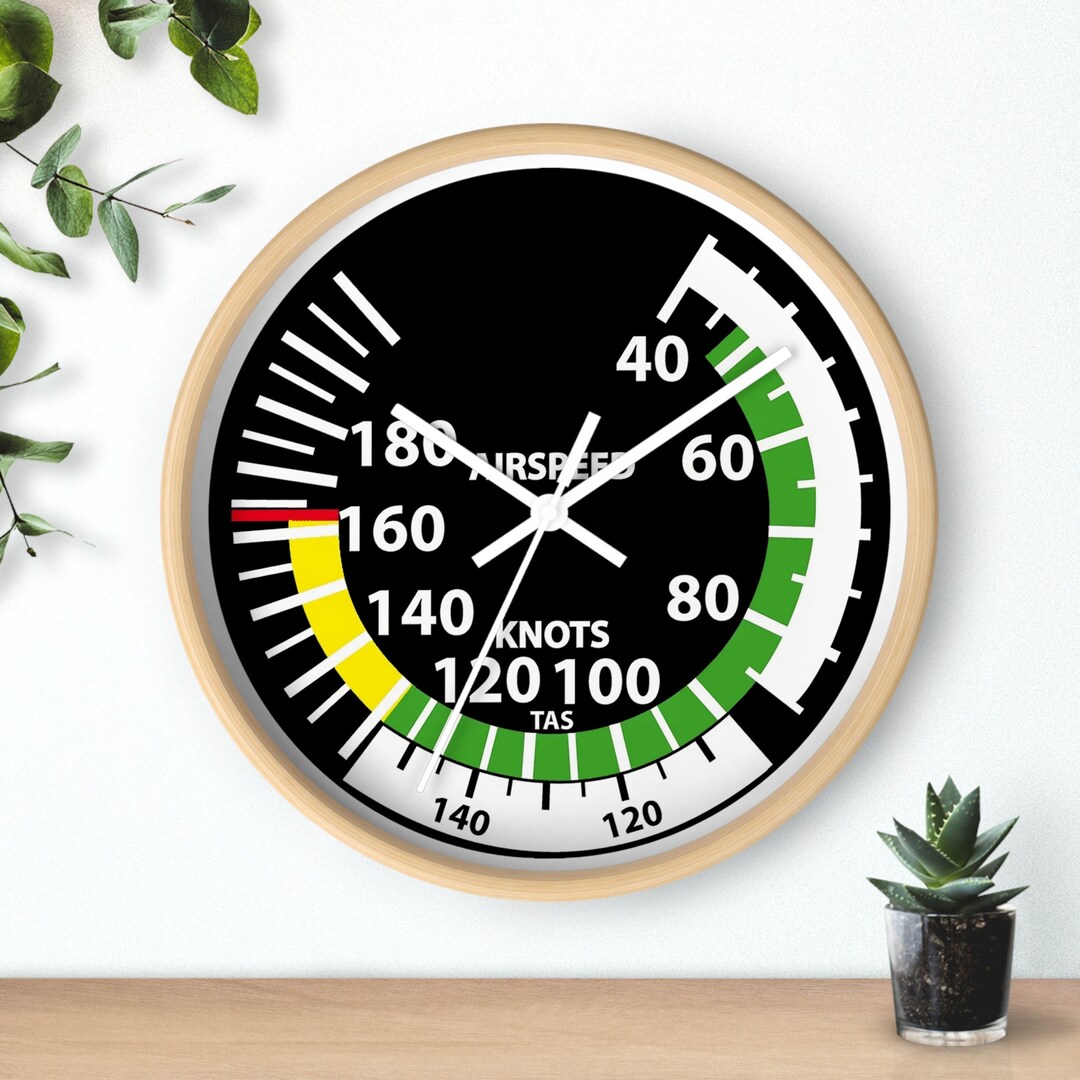 Airspeed Indicator Wall Clock - Etsy