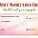 Printable Money Manifesting Check - Law of Attraction - Manifest ...