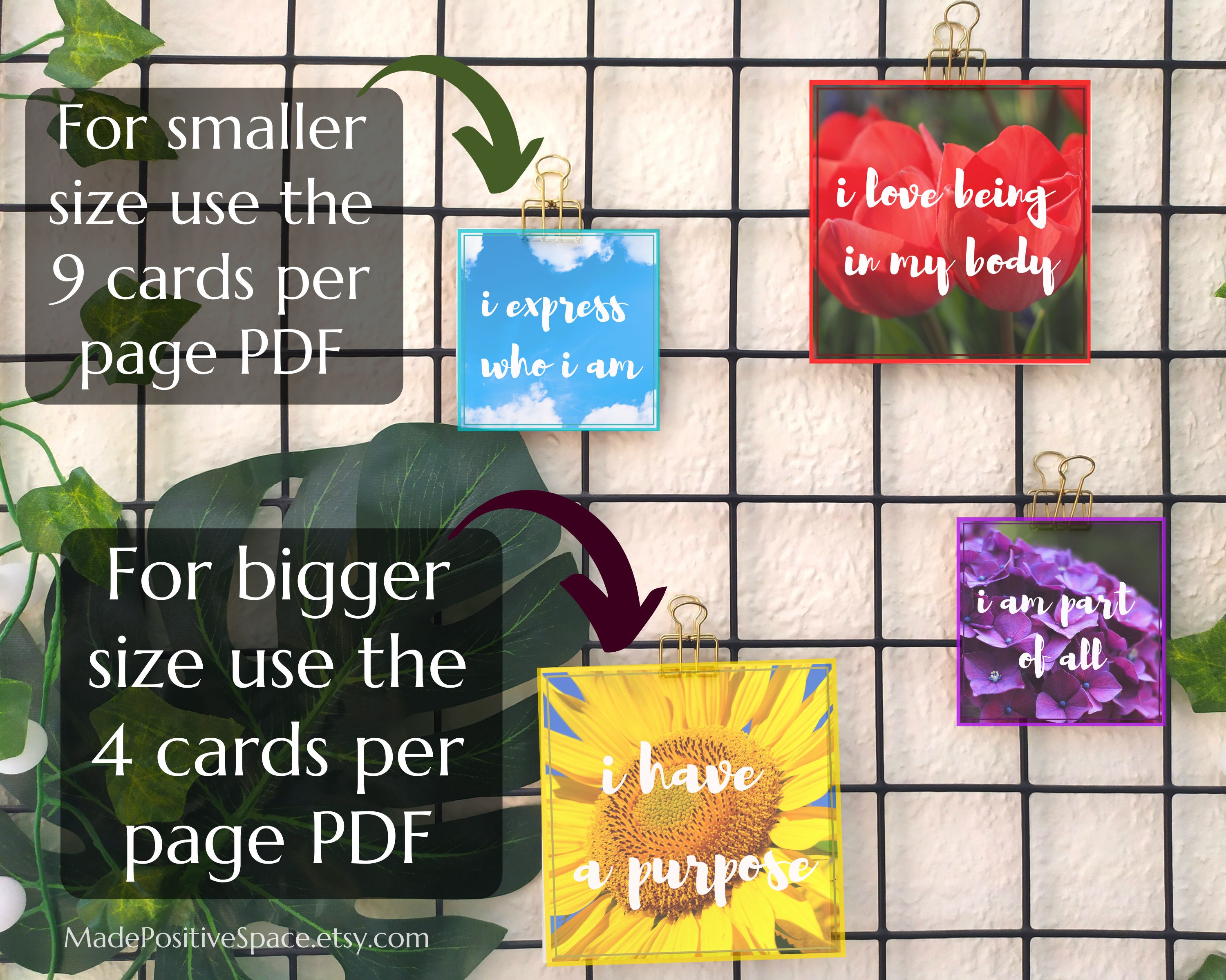 Chakra Affirmation Cards - 63 Printable Cards for Chakra Balance ...