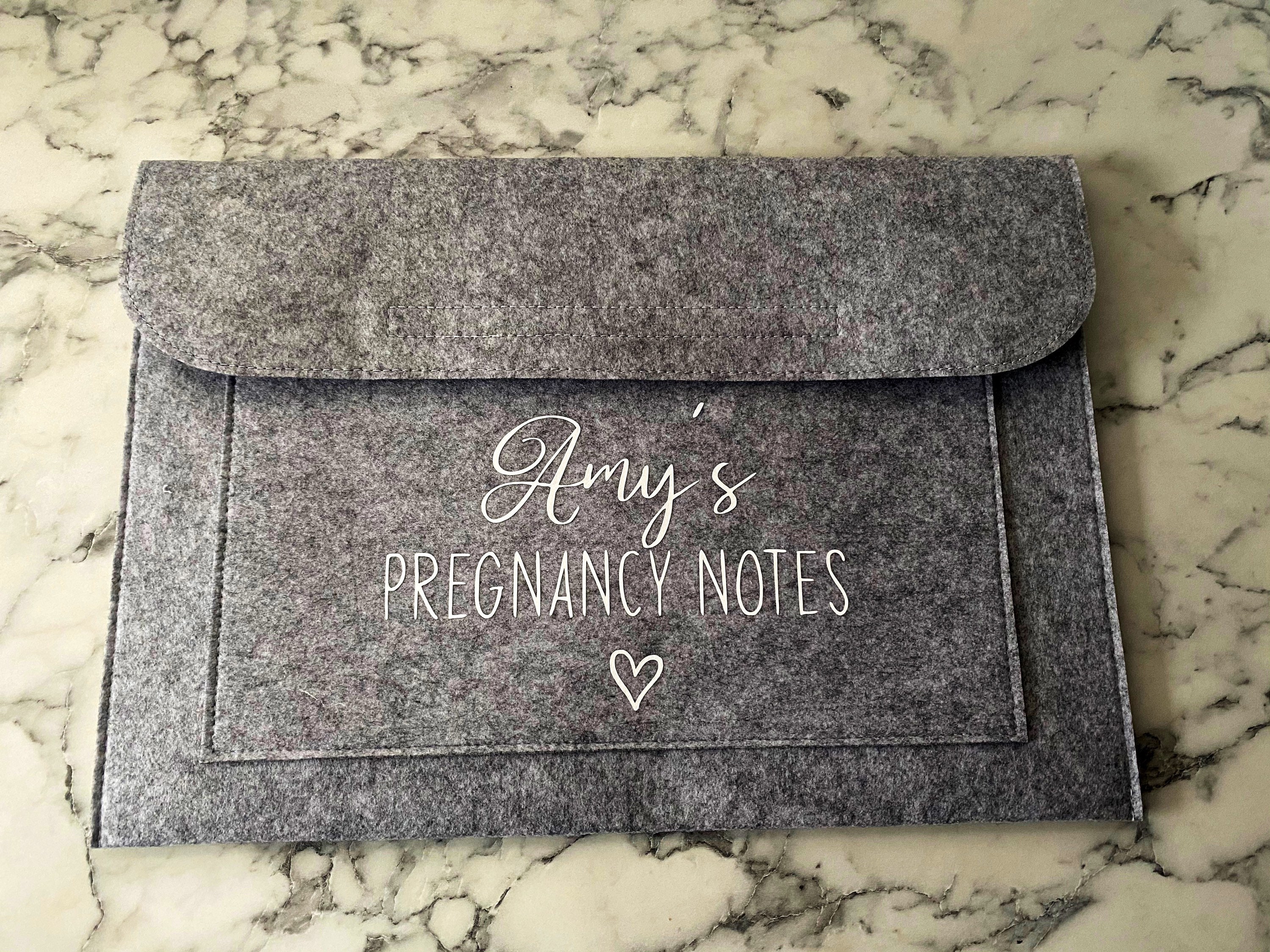 Personalised Pregnancy Notes Folder - Etsy UK