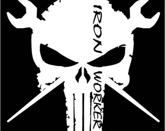 Ironworker Skull Svg - Etsy