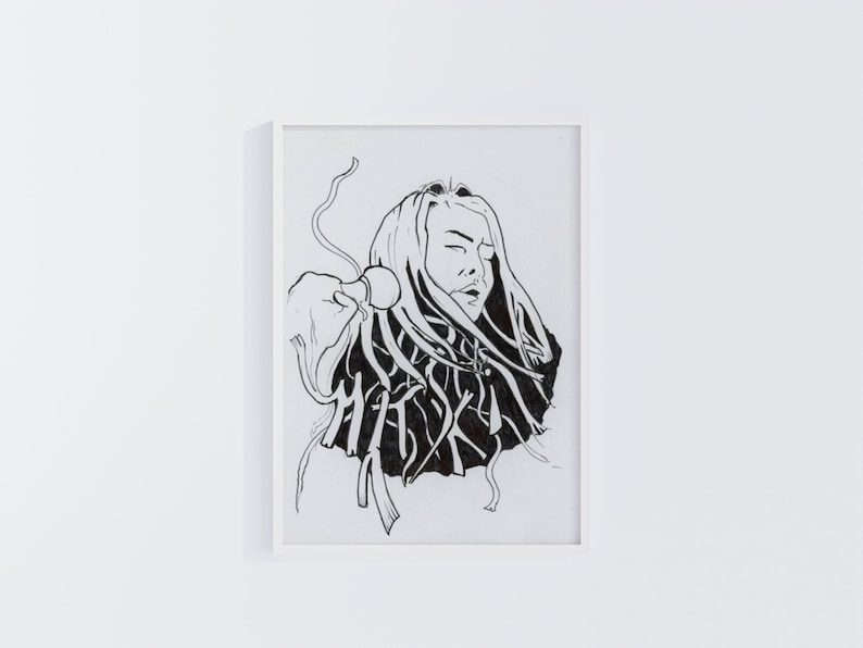 Mitski Poster Printable Art Mitski Merch Original Art Indie Music Fan ...