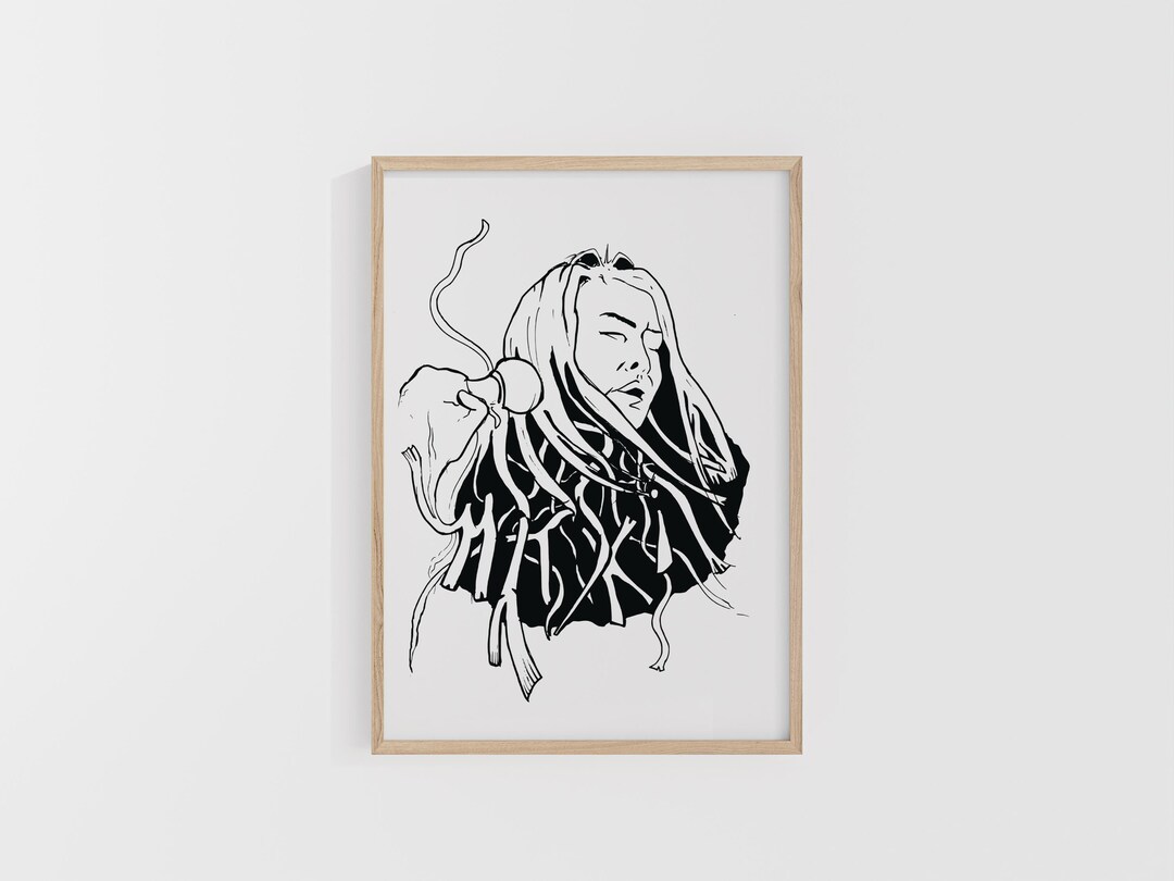 Mitski Poster Printable Art, Mitski Merch, Original Art, Indie Music ...