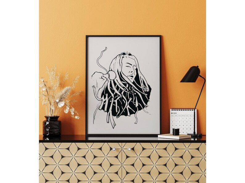 Mitski Poster Printable Art, Mitski Merch, Original Art, Indie Music ...