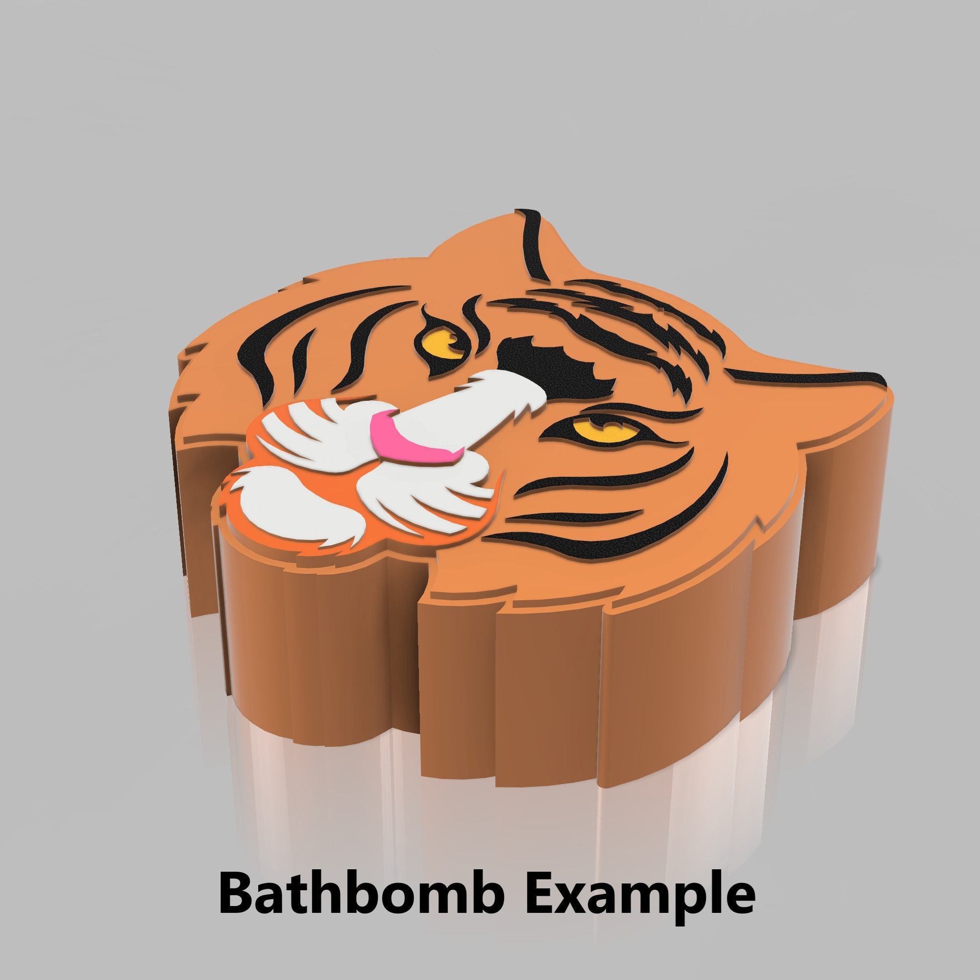 3D Printed Tiger Bath Bomb Mold Year of the Tiger Bathbomb - Etsy