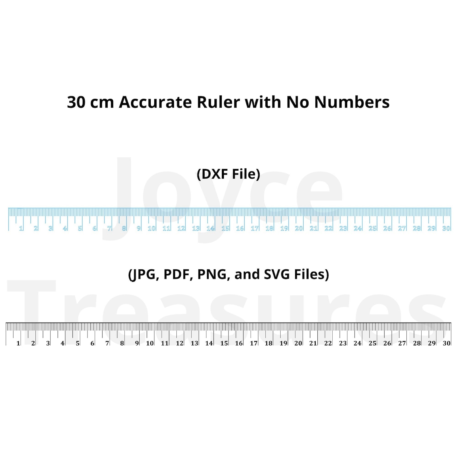 30 Cm Accurate Ruler Template, Metric Tick Marks (digital Download) - Etsy