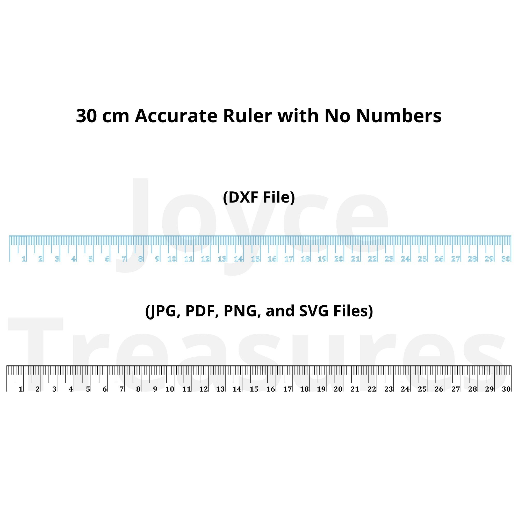 30 Cm Accurate Ruler Template, Metric Tick Marks (digital Download) - Etsy