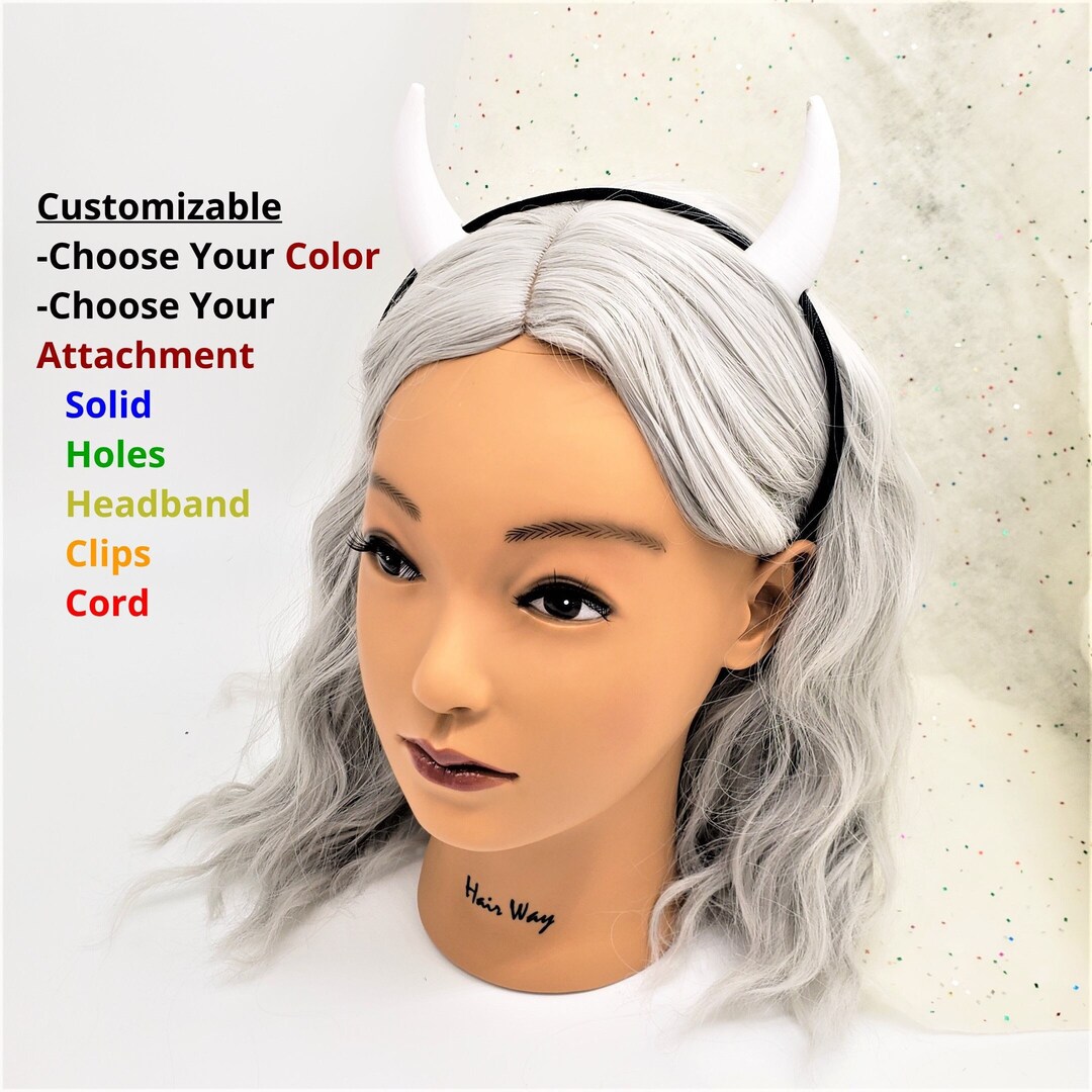 Customizable Smooth Cosplay Horns 2 Inch Horns Small Demon Horns ...