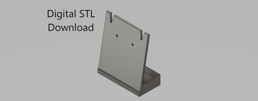 STL File for 3d Printing Jewelry Display 2 Slot Top 2 Hole (earrings ...