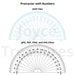 Protractor Dxf, Jpg, Png, Svg and Pdf Files, Accurate With Numbers - Etsy
