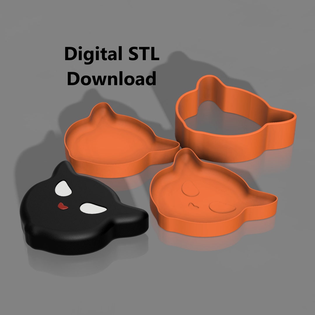 STL File for Bath Bomb Cat Bath Bomb Mold (halloween, Fall, Seasonal ...
