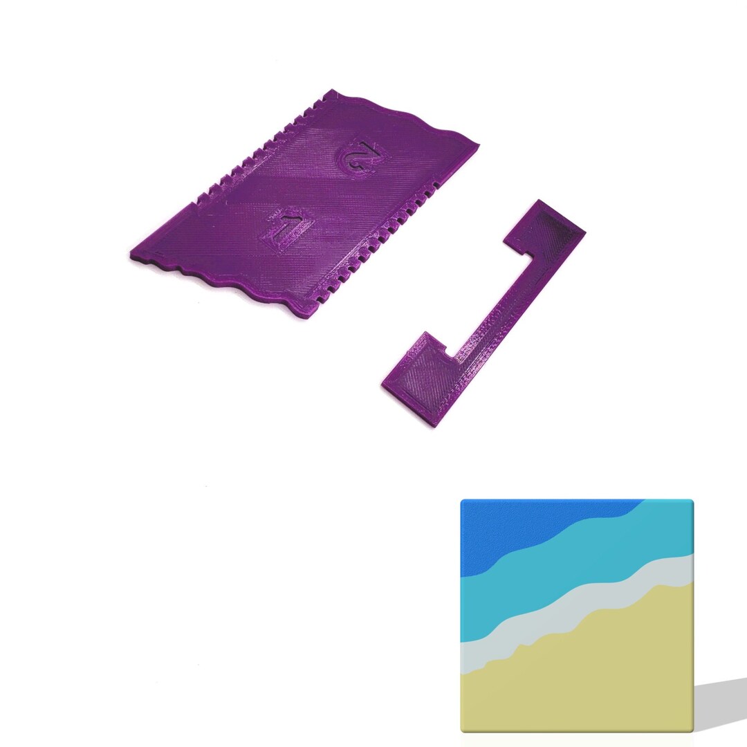 Ocean Shore Soap Scraper Shaping Tool for Cold Process Soap, Ocean ...