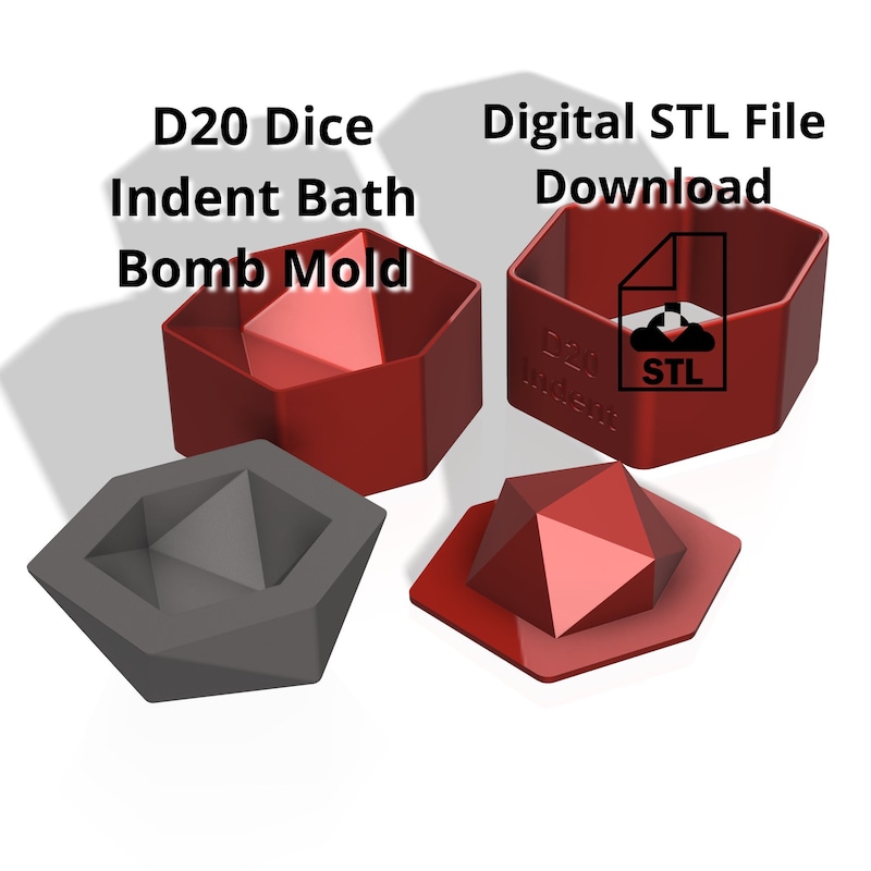 D20 Mold - Etsy