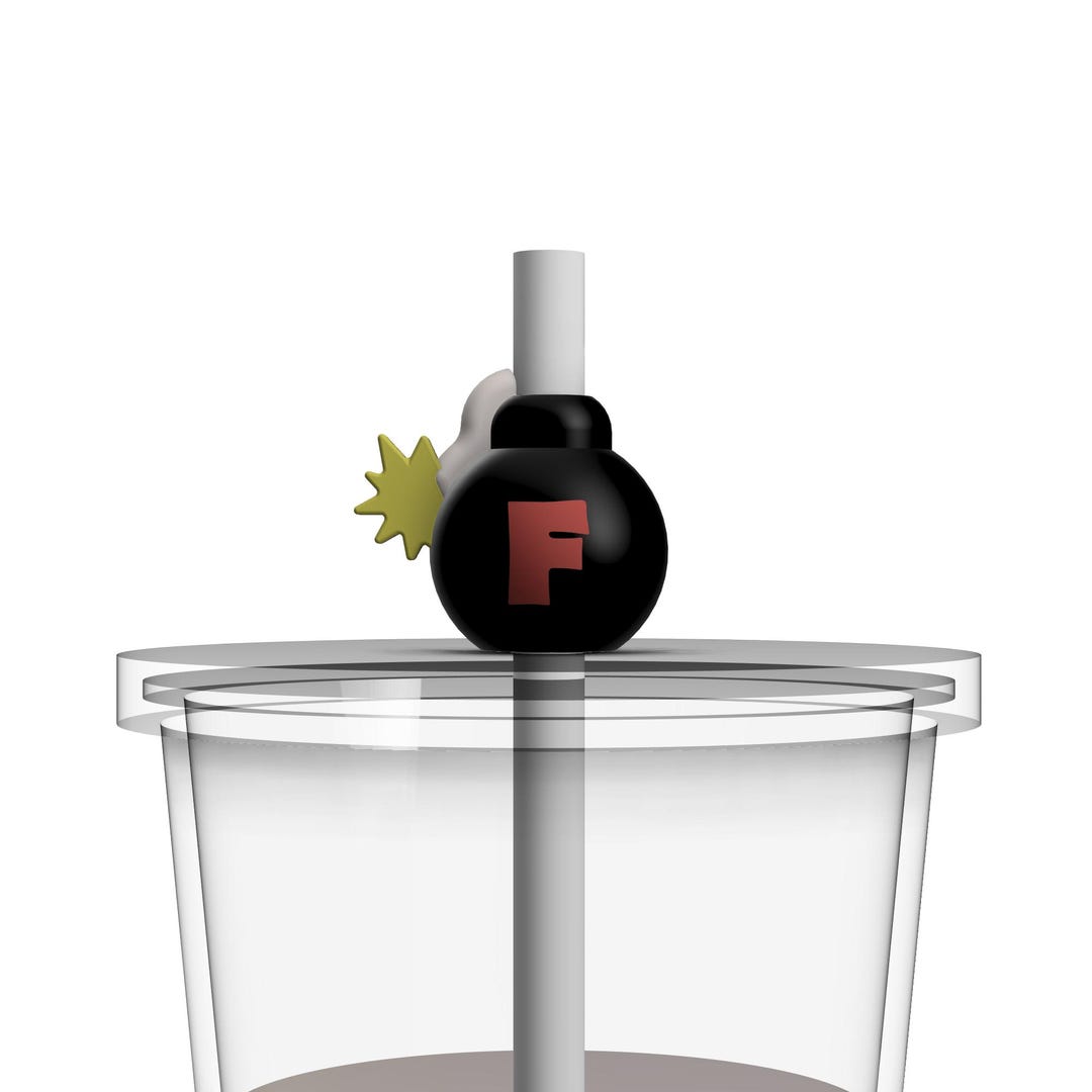 STL for F Bomb Topper, F Bomb Straw Topper, STL File for 3D Printer ...