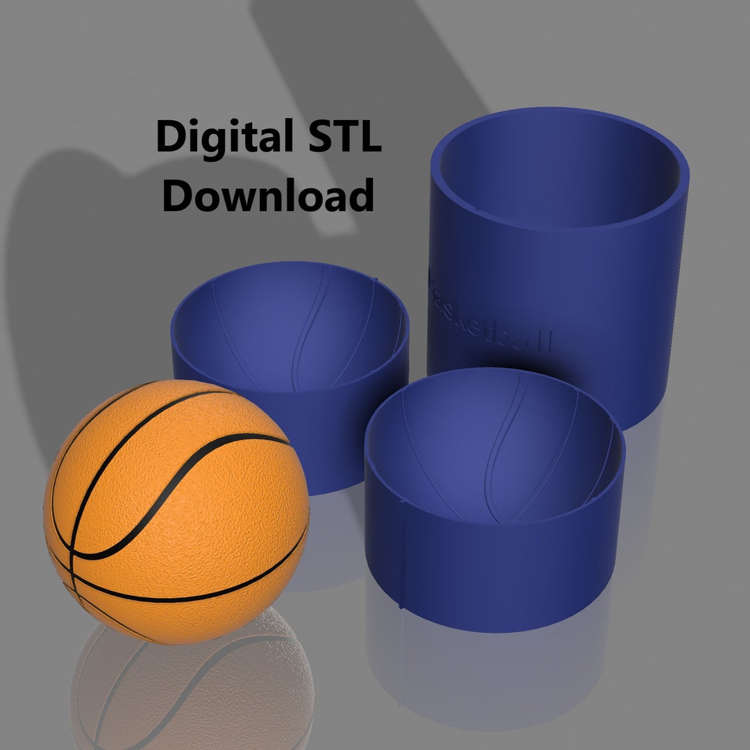 STL File for Bath Bomb Basketball Bathbomb, Sports Ball Bathbomb Mold ...