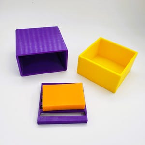 3.5in Travel Soap Bar Box, Travel Storage, Square Soap Bar Container ...
