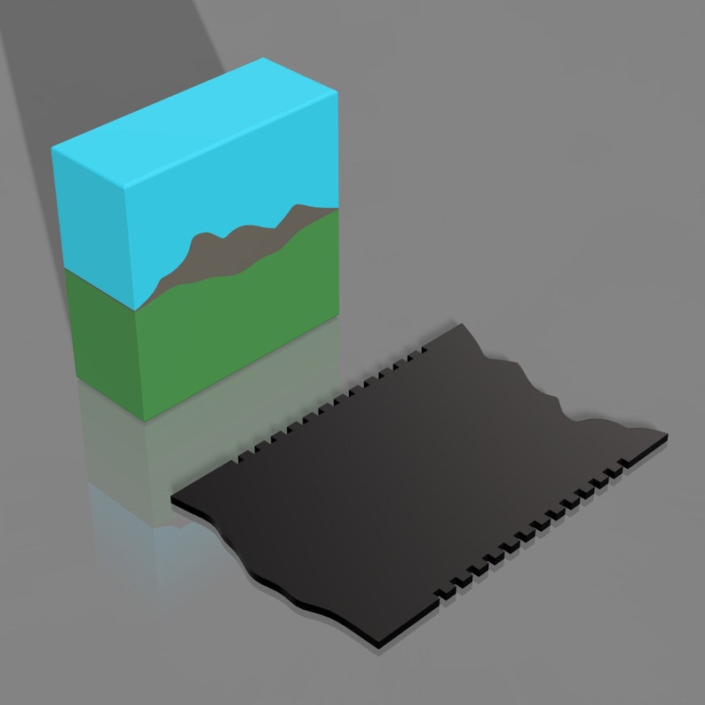 Soap Scraper Two Sided Mountain and Hill Soap Scraper - Etsy