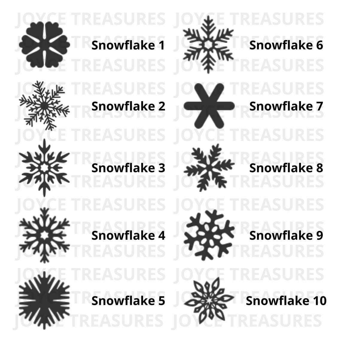 Snowflake SVG Bundle, Christmas Files (digital Download) - Etsy