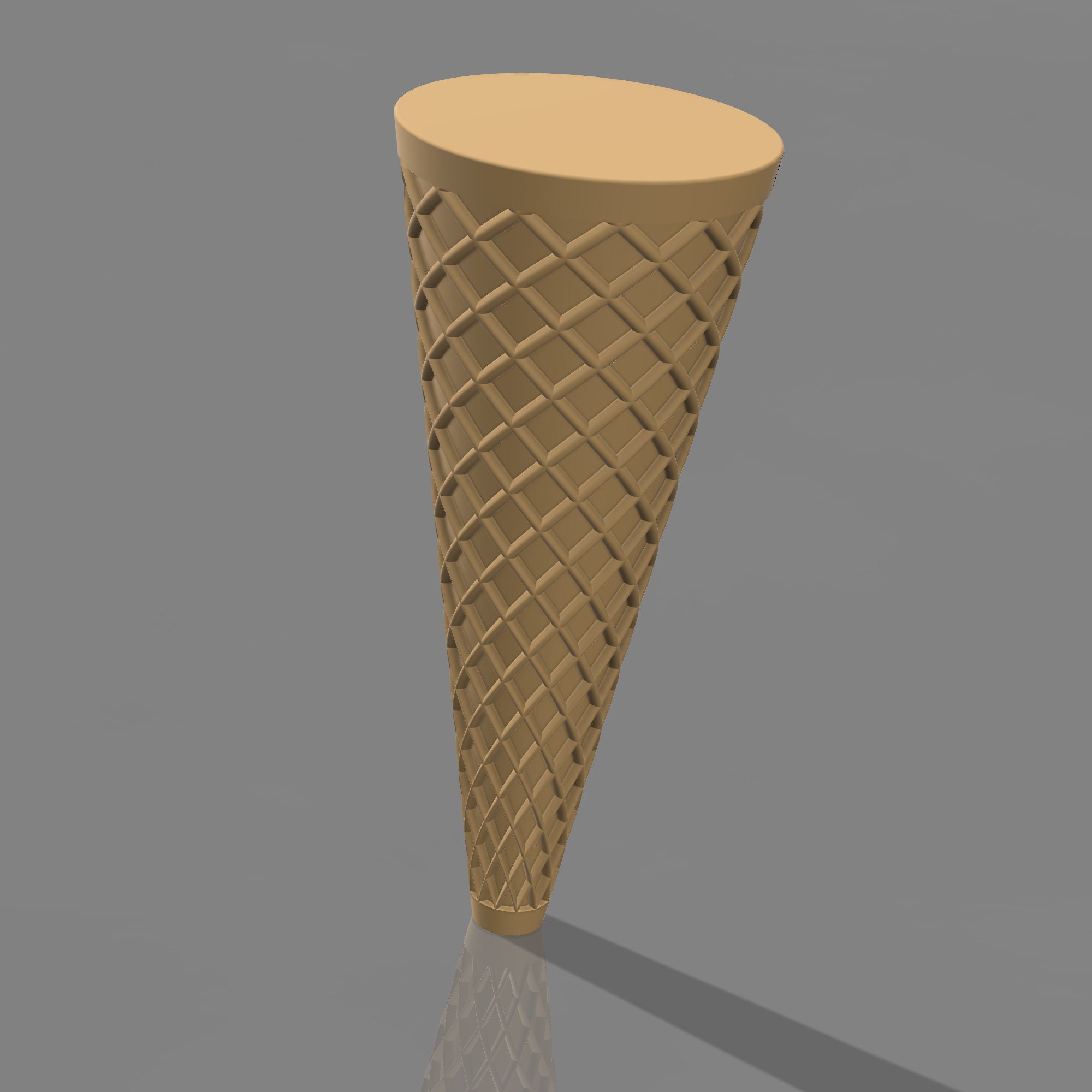 3D Printed 3 Piece Waffle Ice Cream Cone Bathbomb Mold Waffle - Etsy