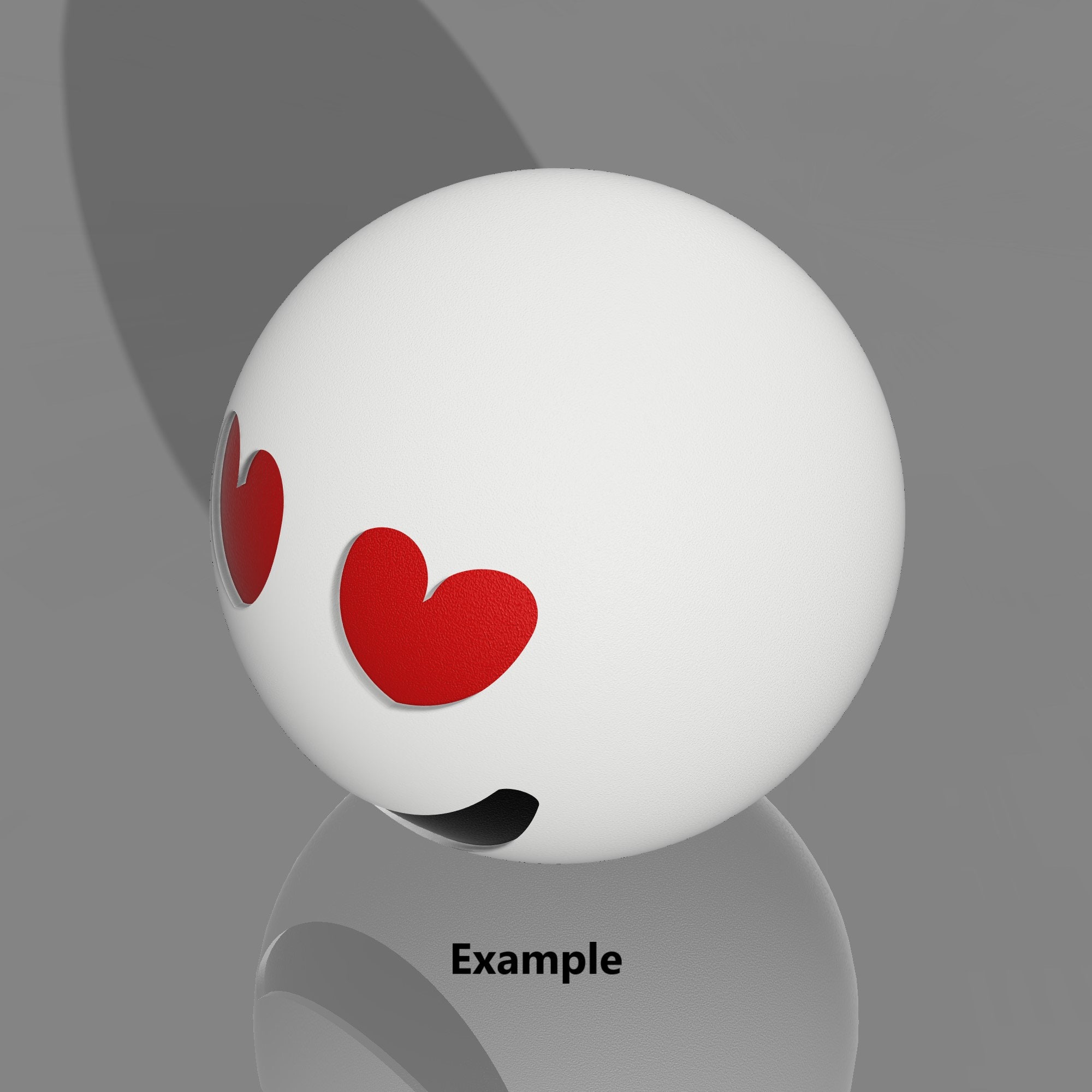 3D Printed 3 Piece 2.5 Round Love Face Bath Bomb Mold - Etsy