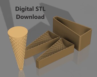 Ice Cream Cone Stl File - Etsy